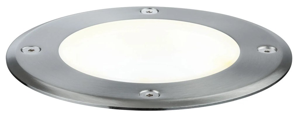 Paulmann 93908 Plug&Shine RL, zápustné svítidlo s nastavitelným směrem svícení 6W LED 3000K, nerez, prům. 14cm, IP67
