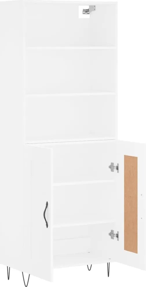 Skříň highboard bílá 69,5 x 34 x 180 cm kompozitní dřevo 3189949