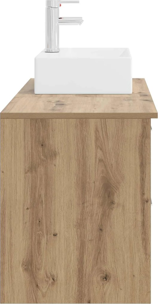 Sada koupelnového nábytku 2 ks Dub artisan Kompozitní dřevo 3403895