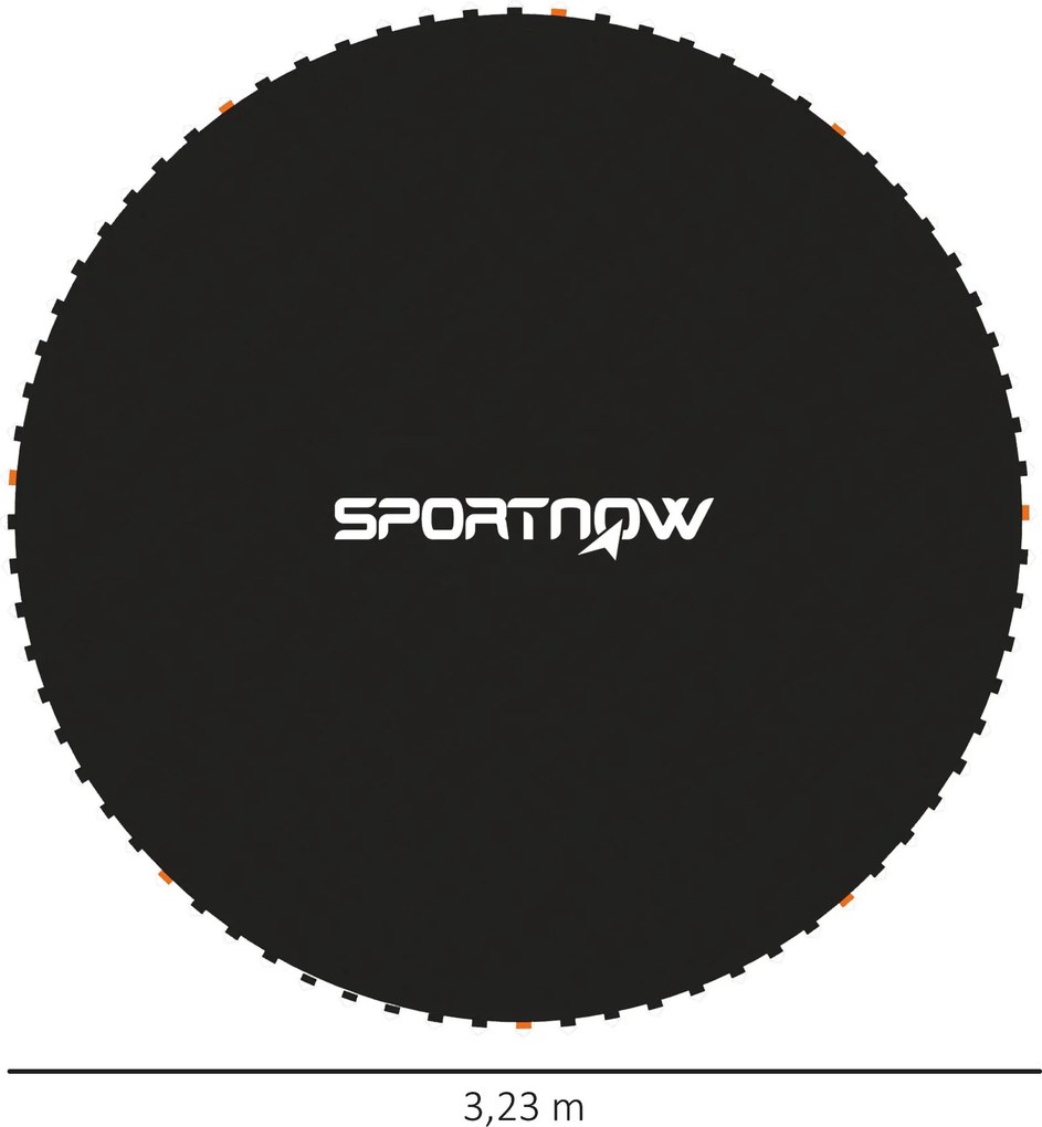 SPORTNOW Nahradní Trampolínová Podložka pro Odskok, Kompatibilní s 366 cm Trampolínou Ø 366 cm a pružinami 14 cm, včetně nástroje na instalaci pružin…