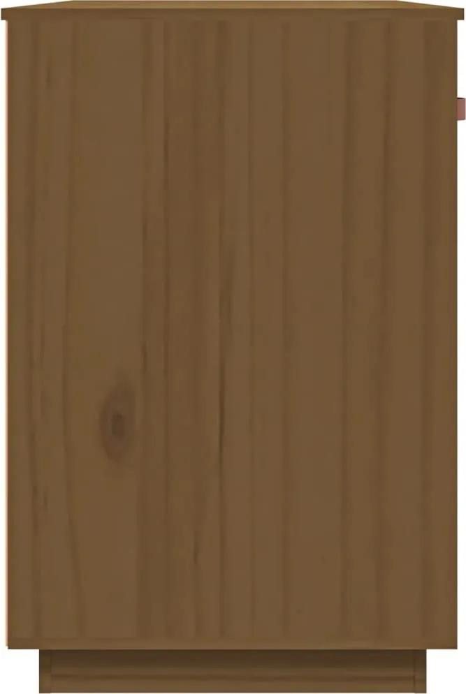 vidaXL Psací stůl 95 x 50 x 75 cm masivní borové dřevo [820105] Barva: Černá
