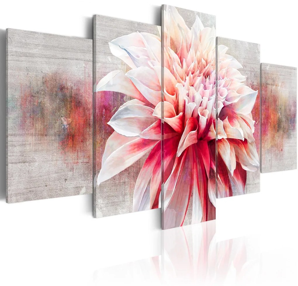 Pětidílné obrazy - elegantní květina (200x100 cm) - Murando DeLuxe