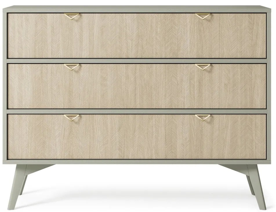 Moderní komoda FELICITY KSZ106, zelená / scandi