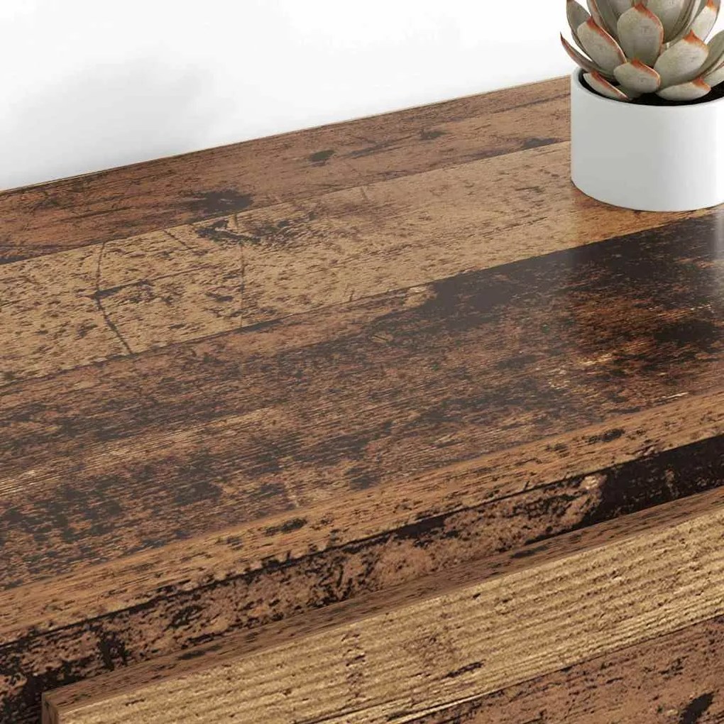 Konzole 2 ks Staré dřevo 70 x 35,5 x 67,5 cm Kompozitní dřevo 3402665