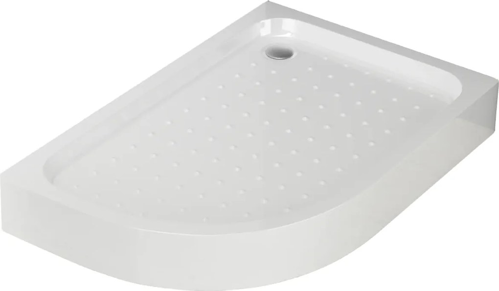 LOR 120x80 Pravá Sprchová vanička asymetrická, akrylát