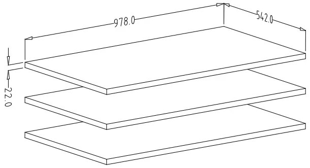 Šatní skříň SIGMA 18 Helvetia 200/213/64 Barevné provedení: dub flagstaff stříbrný detail/černý mat