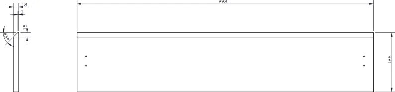 Mexen Orio, koupelnová skříňka 100 cm s horní částí, 1 zásuvka, grafitová matná, 91A10-10023-1-BFC66
