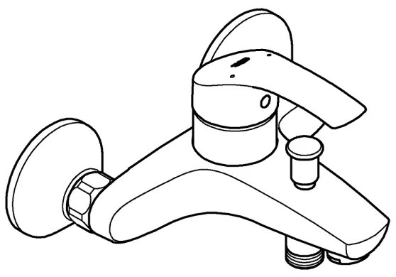 GROHE 33300002 - Vanová baterie EUROSMART DN 15 lesklý chrom
