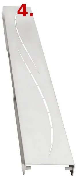 WAWE Nerezový rošt pro sprchový odtokový žlab Estiva Just Line a Flank Délka: 70 cm