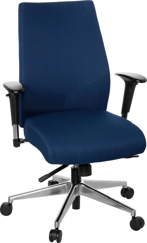 XXXLutz OTOČNÁ ŽIDLE, plochá tkanina, černá, tmavě modrá MID.YOU - Online Only kancelářské židle - 001918013902