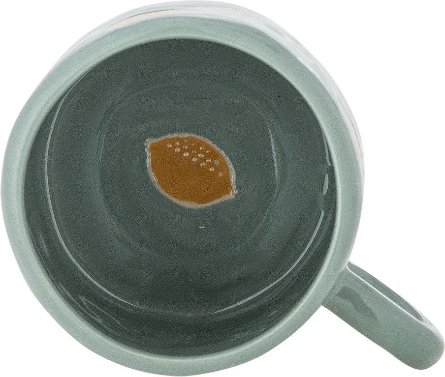 Šedozelený dětský hrnek z kameniny 230 ml Agnes – Bloomingville Mini