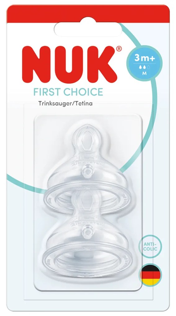 NUK First Choice savička vel M (3+m) 2 ks