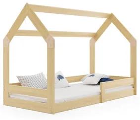 Dětská postel DOMEK I bez úložného prostoru  80x160 cm - borovice