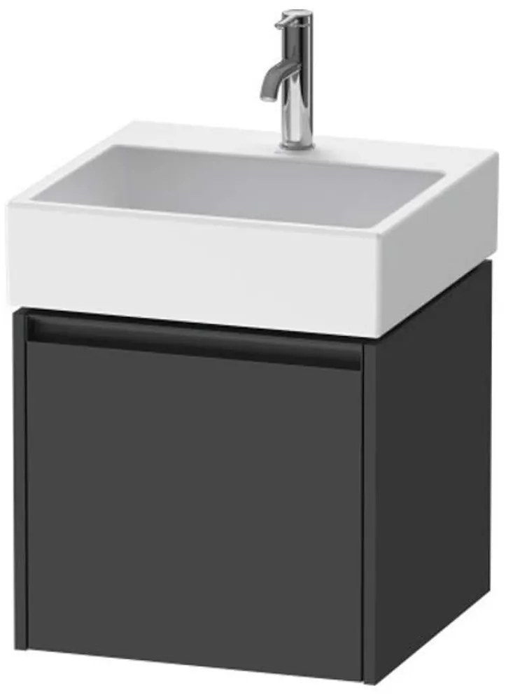 Duravit Ketho.2 - Umyvadlová skříňka 44x48x46 cm, 1 zásuvka, grafit mat K25074049490000