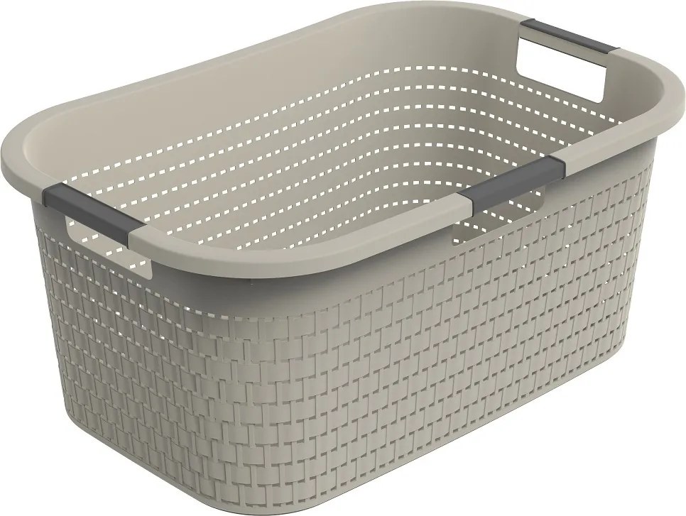 ROTHO Koš na čisté prádlo COUNTRY 40 L - cappuccino