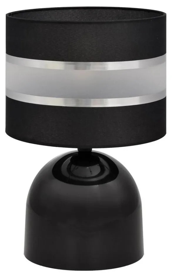 Stolní lampa HELEN 1xE27/15W/230V černá/stříbrná