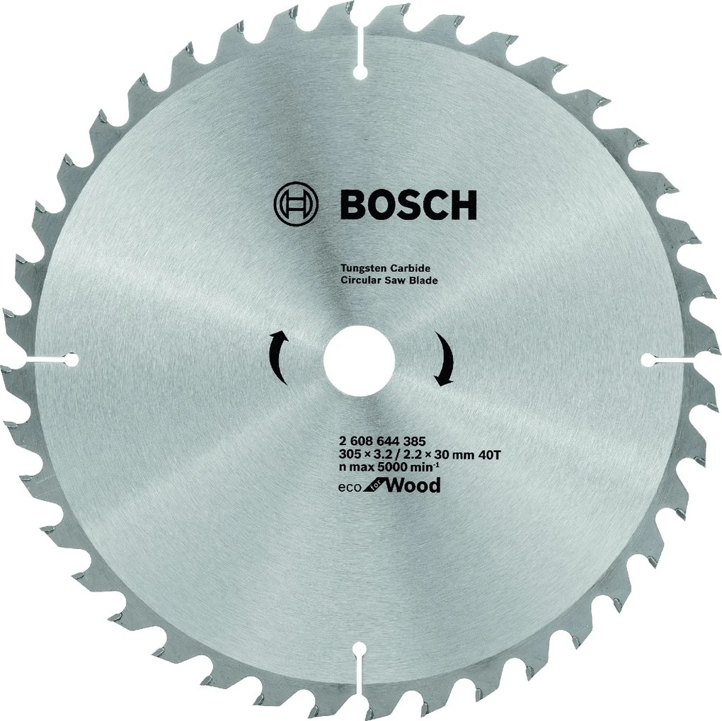 BOSCH Pilový kotouč Eco for Wood 2608644386 Dostupné varianty: Pilový kotouč - Bosch Eco for Wood ø305 x 3,2 x 30mm/100z.