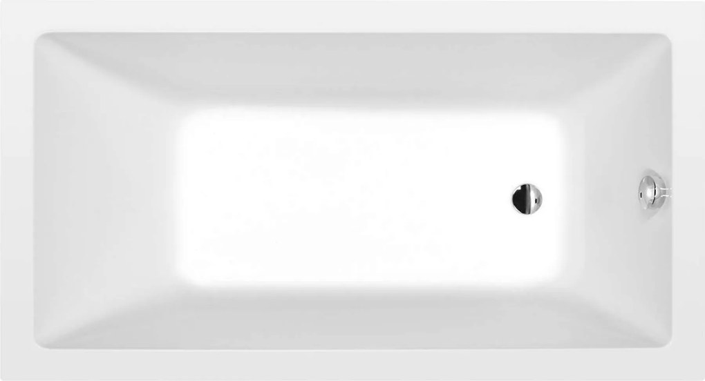 Polysan - Vana 160x80 cm, matná bílá 71722.11