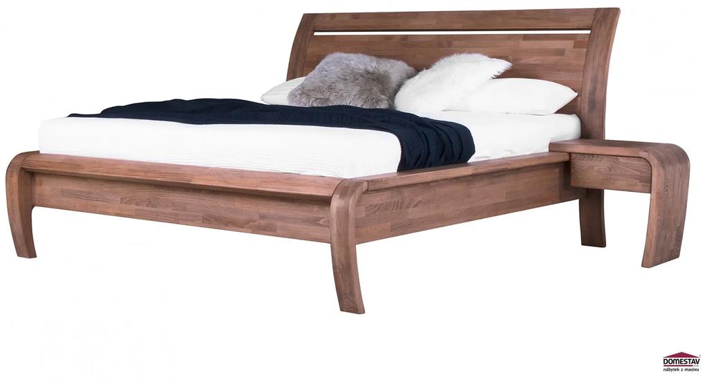 Domestav GRÁCIE manželská postel 180 cm buk cink přírodní