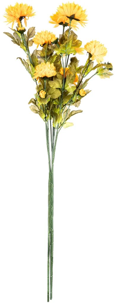 Umělá chryzantéma, v. 65 cm, 3 ks ve svazku