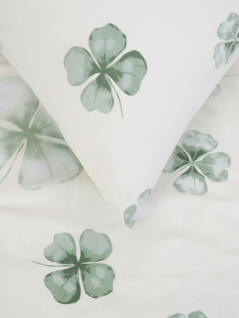 MK Lůžkoviny Bavlněný povlak na polštář Renforcé 40 x 60 cm - Čtyřlístek