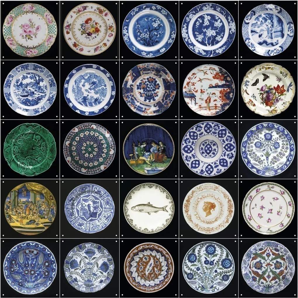 IXXI Skládaný obraz IXXI V&A plates S