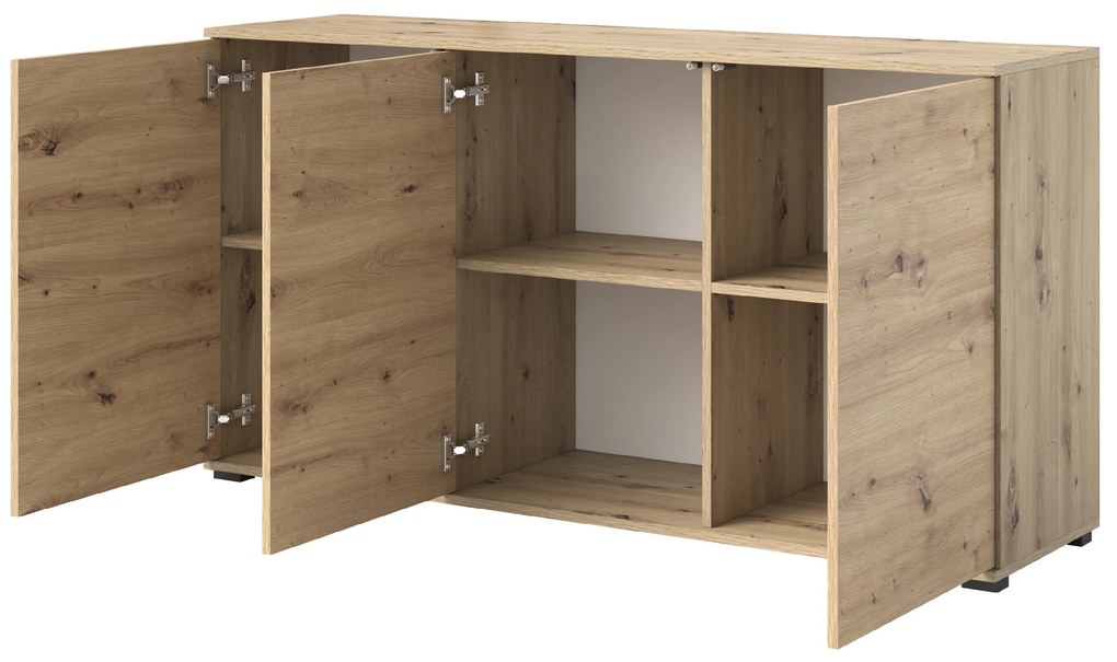 Eka Komoda EMI 3D 150 cm Barva dřeva: Dub Artisan