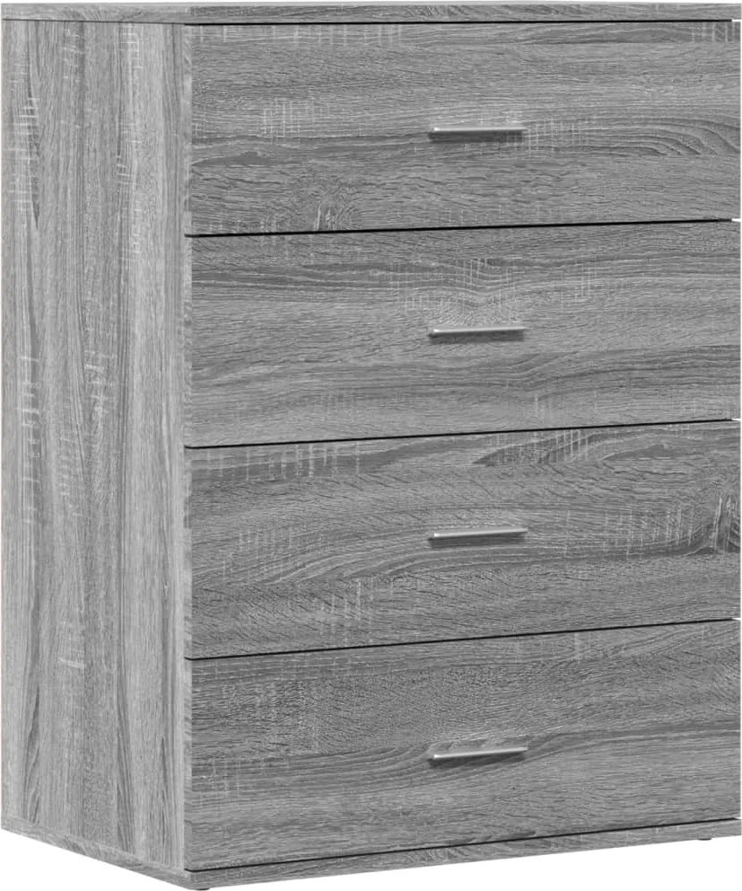 Příborníky 2 ks šedé sonoma 60 x 39 x 80 cm kompozitní dřevo 3276628