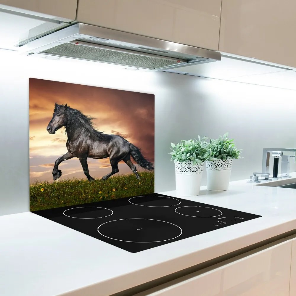 Skleněná krájecí deska Pooping koně 60x52 cm