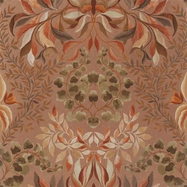 Květovaná tapeta KARAKUSA Designers Guild Odstín Tapety: Bronze PDG1157/03