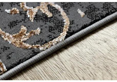Moderní koberec DE LUXE 2080 ornament vintage Strukturální šedá velikost 160x220 cm | krásné koberce cz