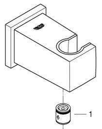 GROHE 26370DC0 - Nástěnné kolínko EUPHORIA CUBE DN 15 nerez