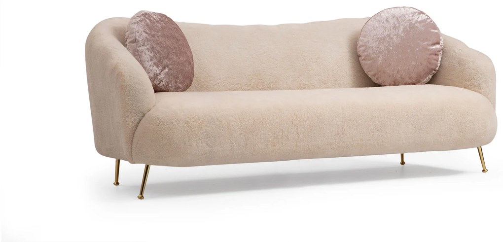 Atelier del Sofa 3-místná pohovka Istiridye - Beige, Béžová