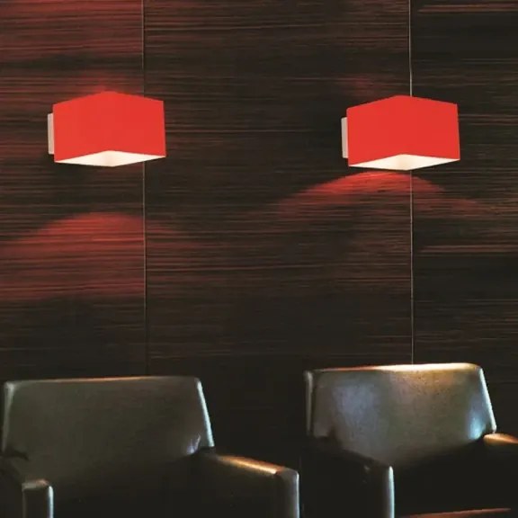 Designové nástěnné svítidlo Tulip červené