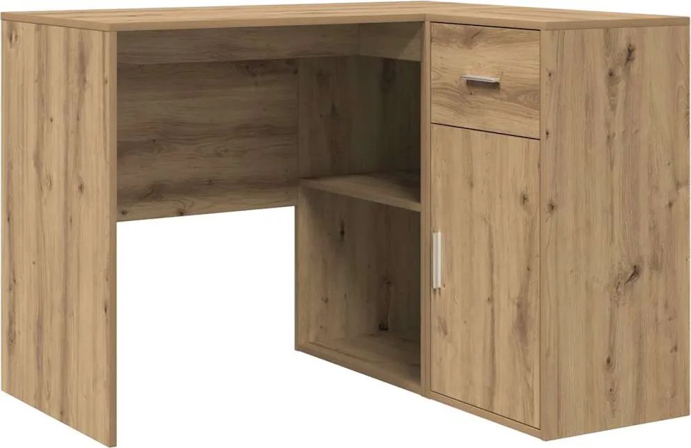 Rohový psací stůl se zásuvkou Artisanový dub 102 x 88 x 75 cm 3337280