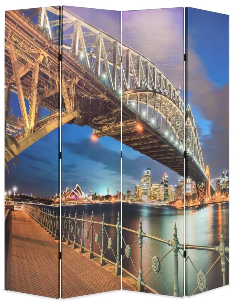 245866 vidaXL Skládací paraván 160 x 170 cm Přístavní most v Sydney