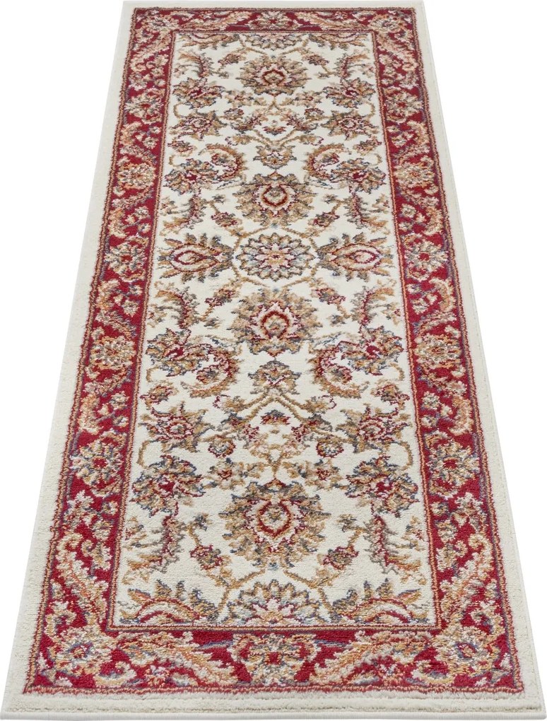 Kusový koberec Luxor 105643 Reni Cream Red, 80x240, červená, obývacia izba, Hanse Home