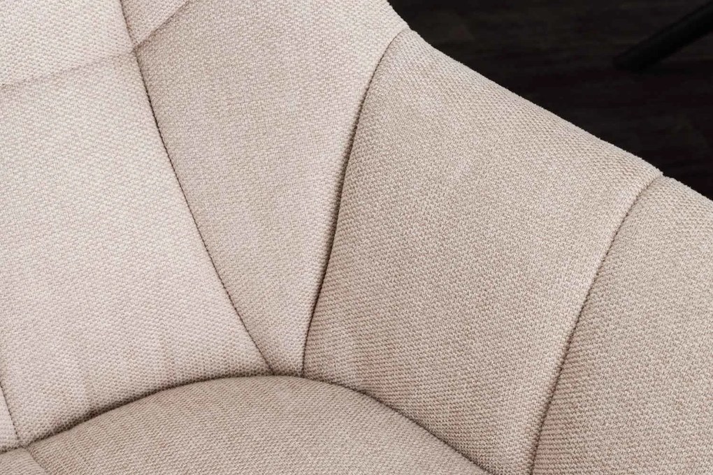 Designová otočná židle Vallerina šampaňská béžová