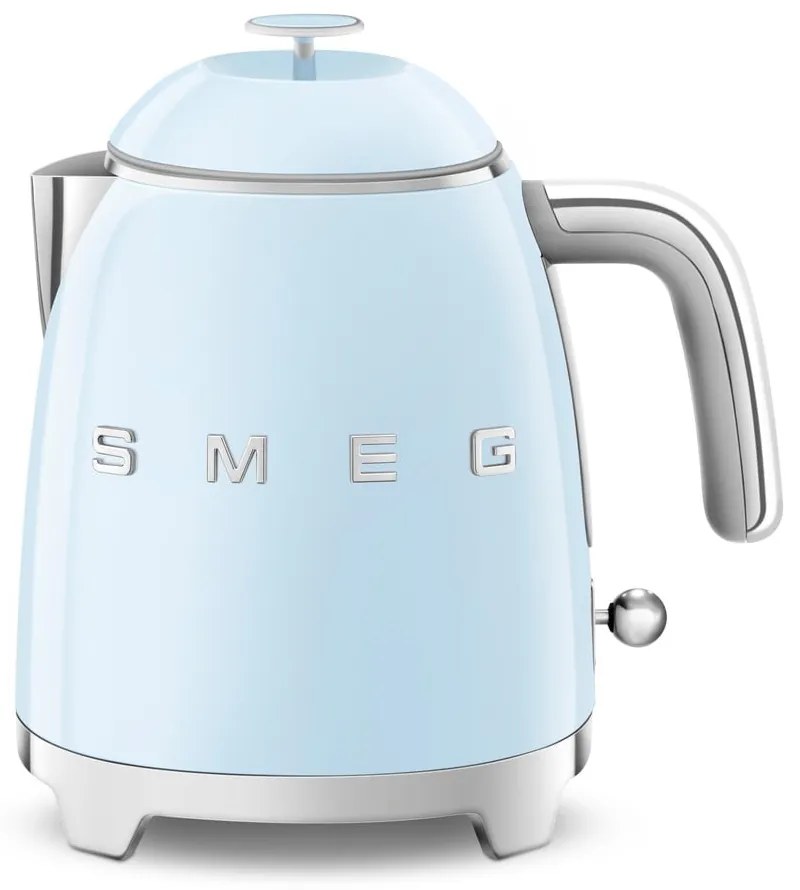Světle modrá rychlovarná konvice z nerezové oceli 800 ml Retro Style – SMEG