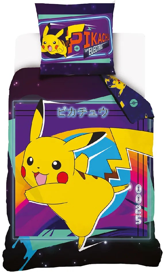 Dětské povlečení Pokémon Pikachu Bleskový Útok