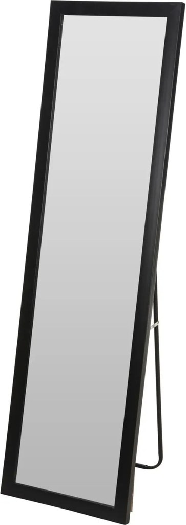 Stojací zrcadlo obdélníkové 126 cm, černé
