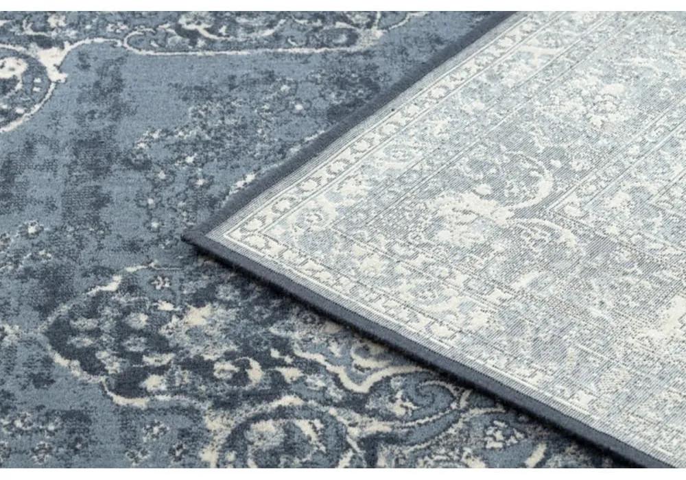 Vlněný kusový koberec Rozet modrý 120x170cm