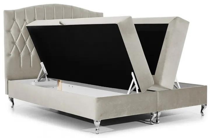 Kontinentální postel Adhelina, Rozměr postele: 140 x 200 cm, Barva:: Kronos 04