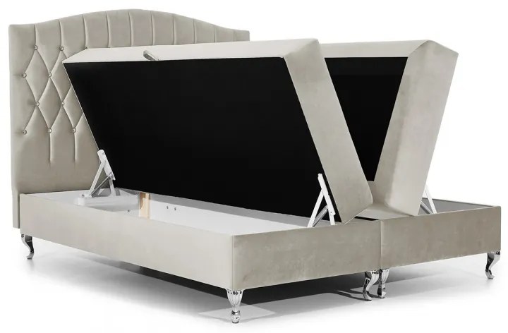 Kontinentální postel Adhelina, Rozměr postele: 140 x 200 cm, Barva:: Kronos 09