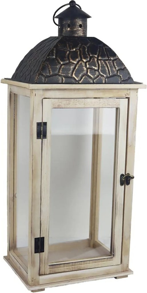 Dřevěná lucerna Morex D6046/V, velká, 62,5 cm