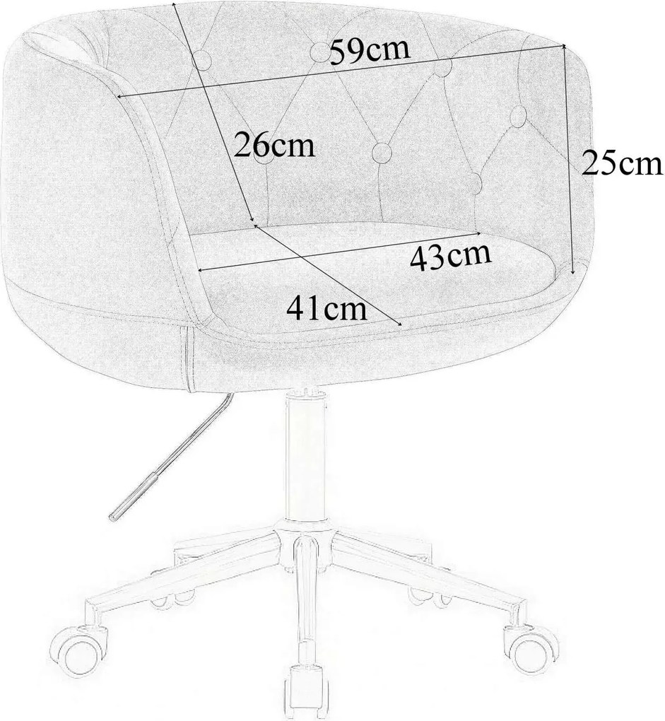 LuxuryForm DESIGN Křeslo MONTANA VELUR na stříbrné podstavě s kolečky - růžové