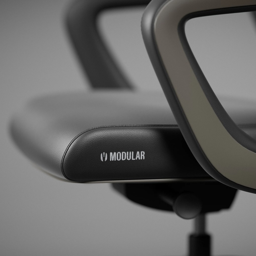 Černá kancelářská židle z ekokůže: Diablo V-Modular