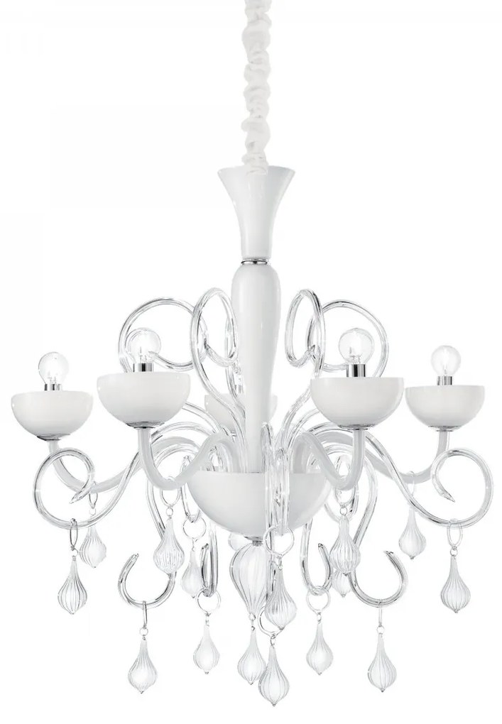 Ideal Lux 022789 lustr Lilly Bianco 5x40W|E14