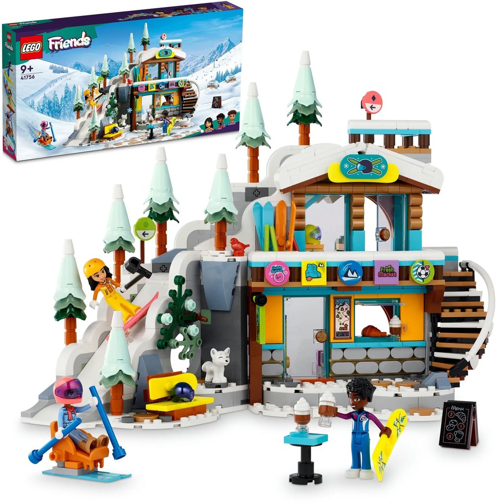 Lego stavebnice lego friends 41756 lyžařský resort s kavárnou