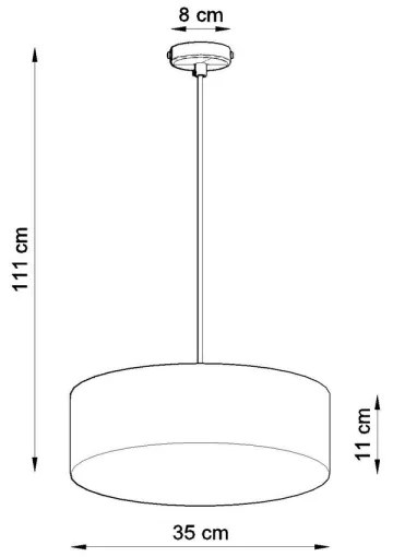 Sollux SL.0115 - Lustr na lanku ARENA 35 2xE27/15W/230V černá